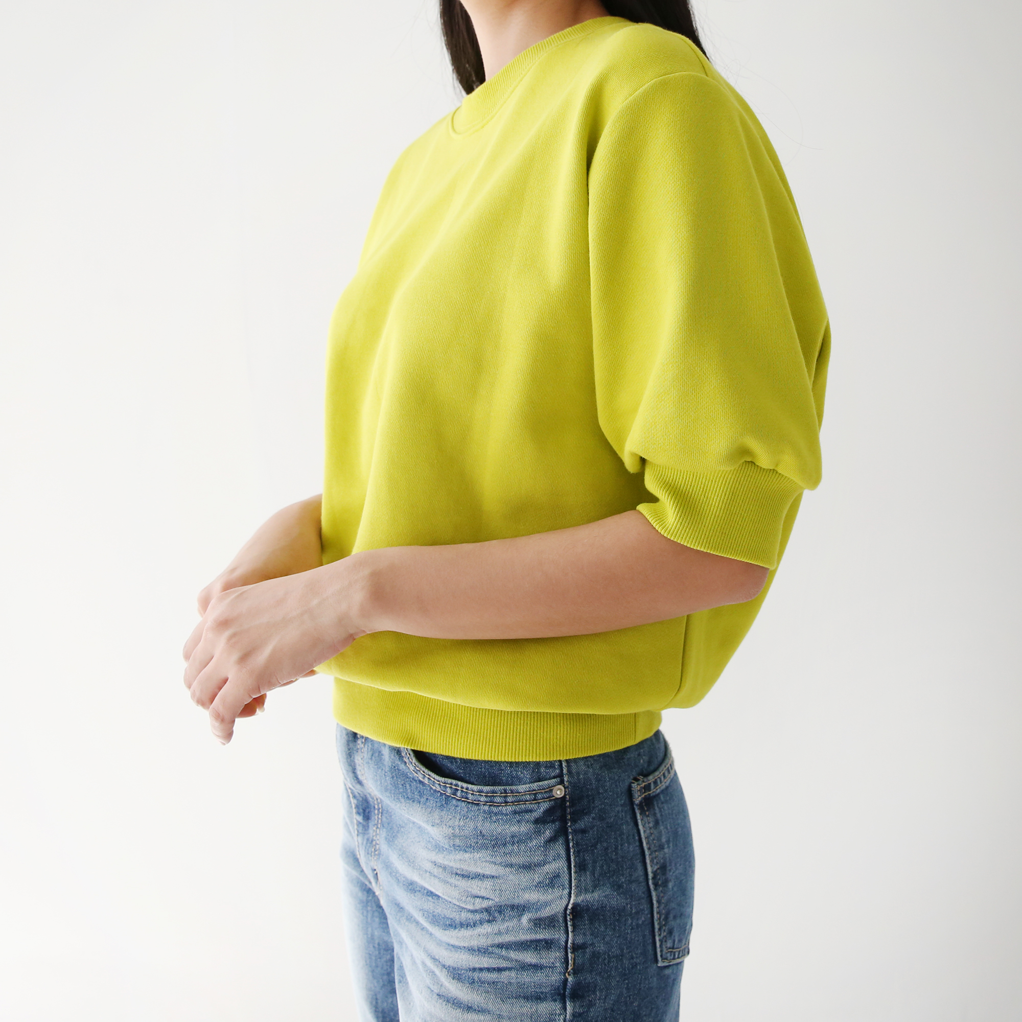 [봉봉 하프슬리브 맨투맨 JBD2TS007]